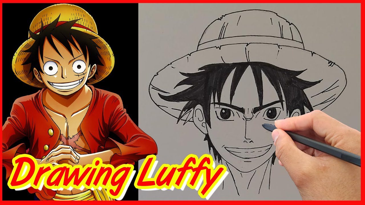 How To Draw Monkey D Luffy - Semi Realistic Anime Art Style - YouTube