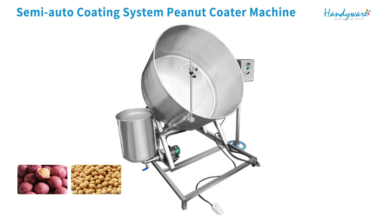 Auto coating machine ACM1200 for peanuts coating ,cashew nuts ,green ...