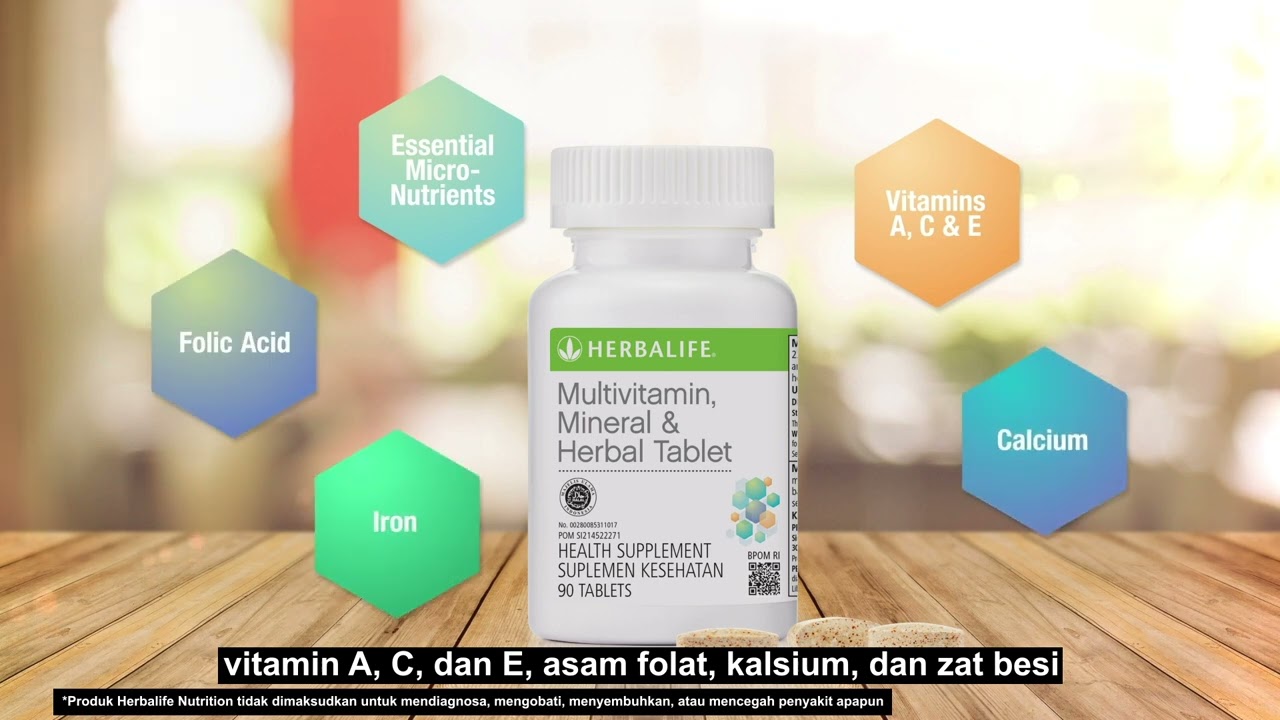 Info Produk - Multivitamin, Minerals & Herbal Tablet - YouTube