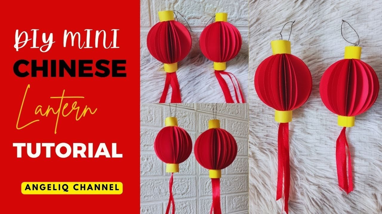 🏮 DIY Easy Mini Chinese Lantern Tutorial! 🖍️🎨#chineselantern #lunarnewyear - YouTube