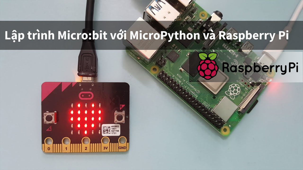 Lập trình micro:bit với MicroPython và Raspberry Pi - YouTube