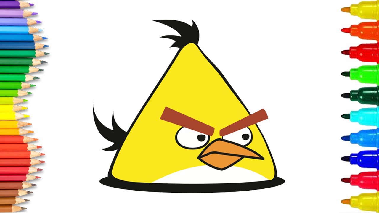 How to draw Chuck from Angry Birds | Angry Birds - YouTube