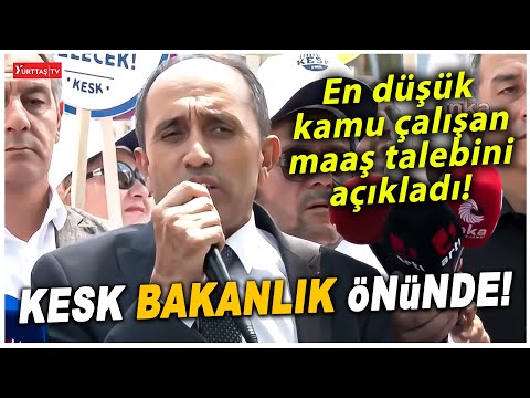 KESK en düşük kamu çalışanı maaş talebini açıkladı!