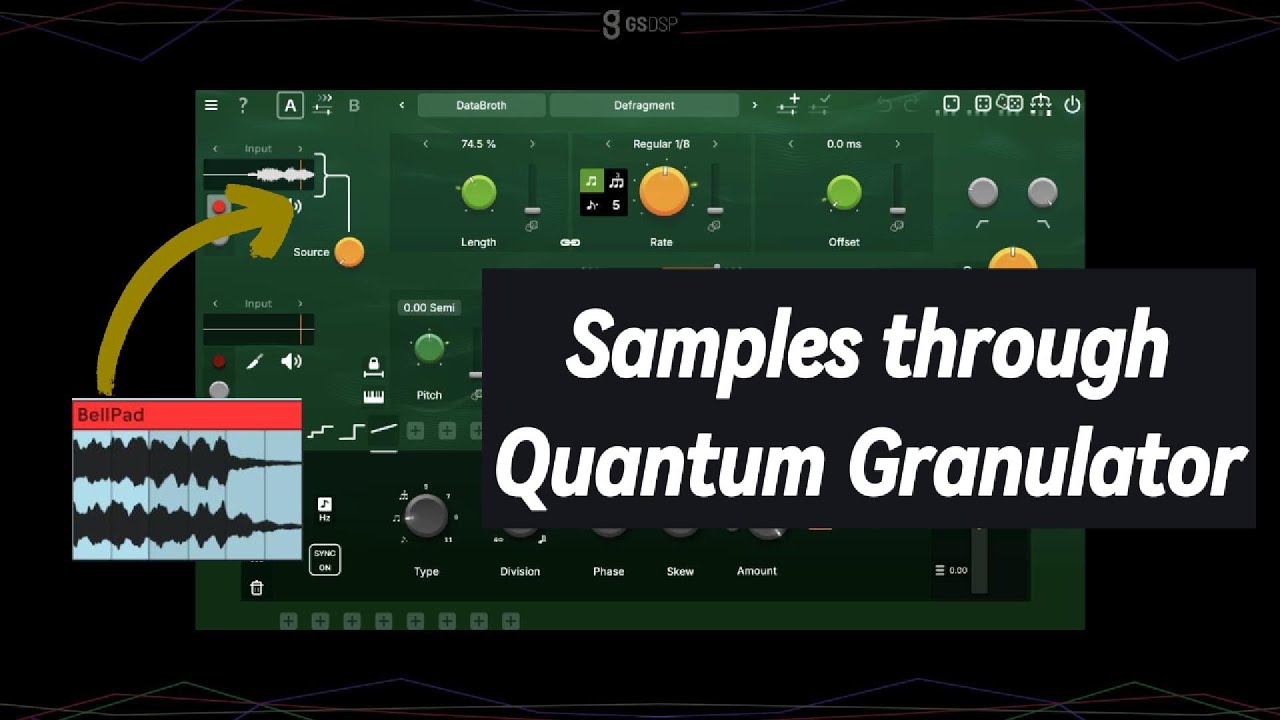 Samples through Quantum Granulator - YouTube
