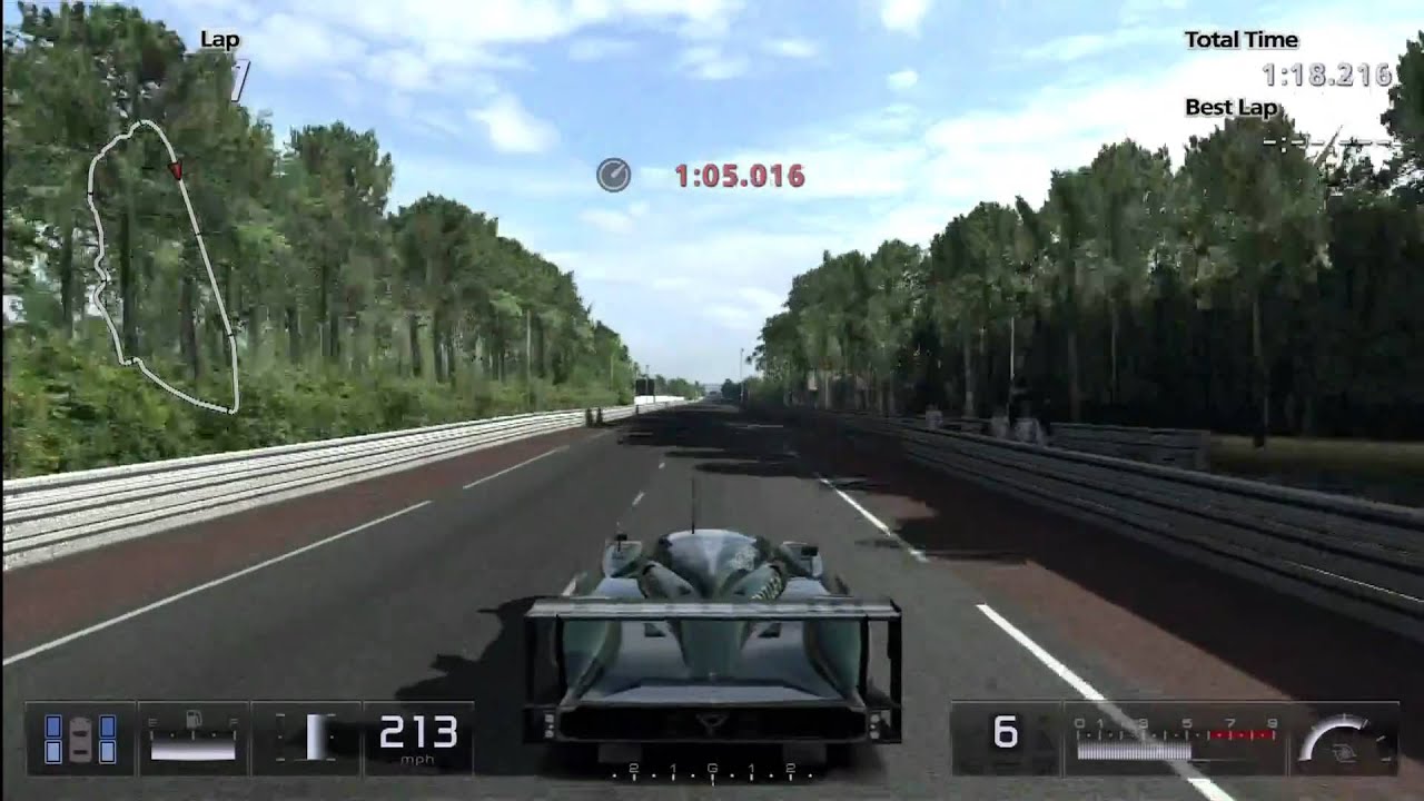 GT5 - Bently Speed 8 Race Car Top Speed Run - YouTube