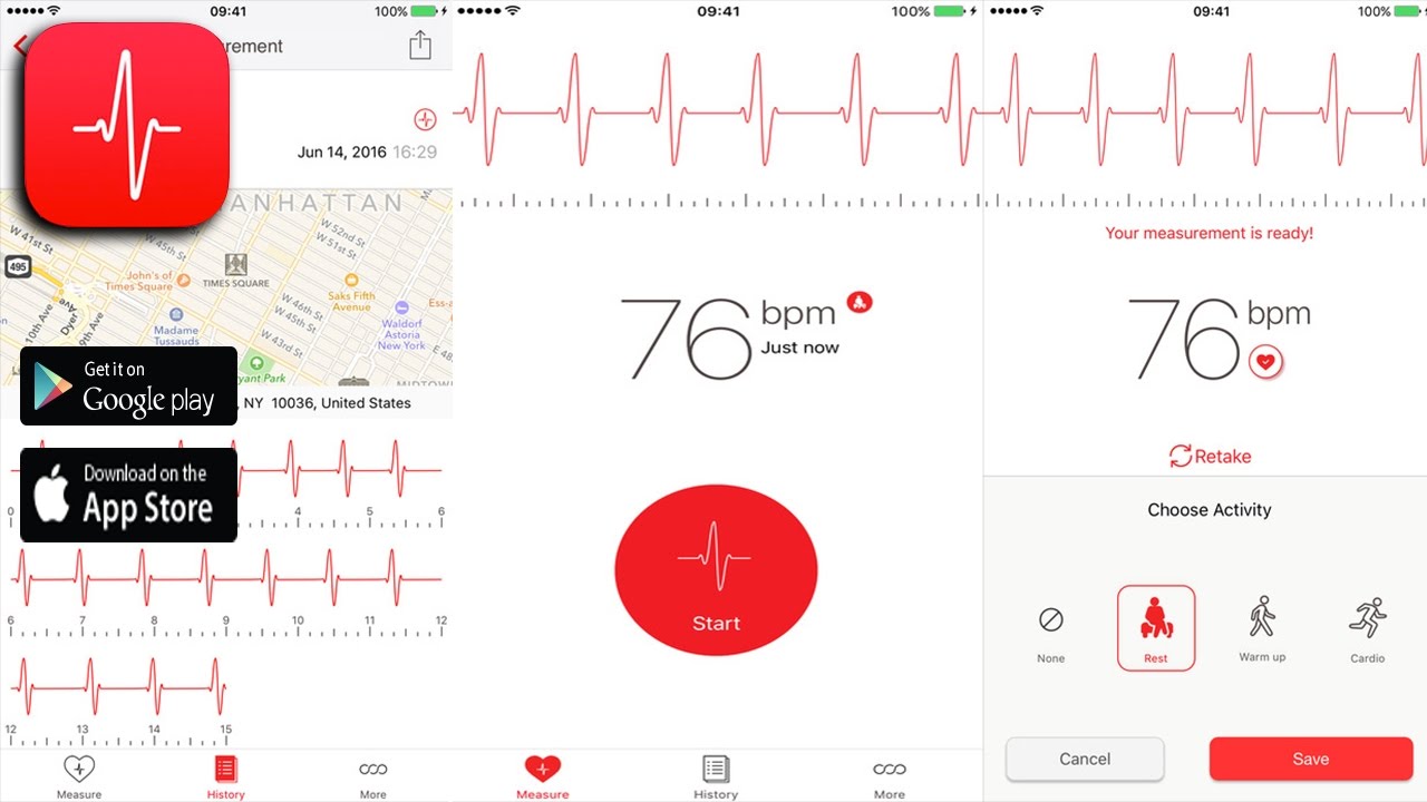Cardiograph - Measure your heart rate on iPhone and iPad - Health ...