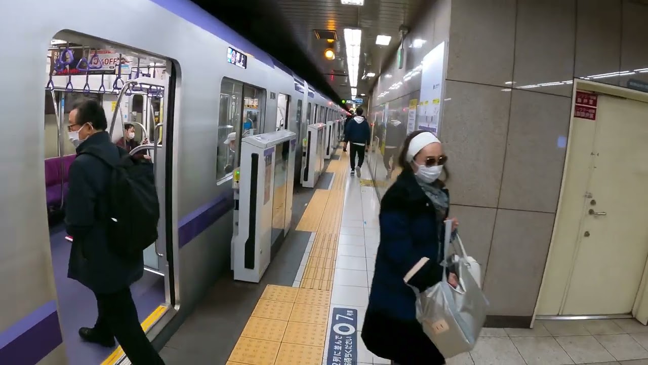 【4K】Hanzomon Station Z05 半蔵門駅 - Tokyo Metro Hanzomon Line Platform Walk ...