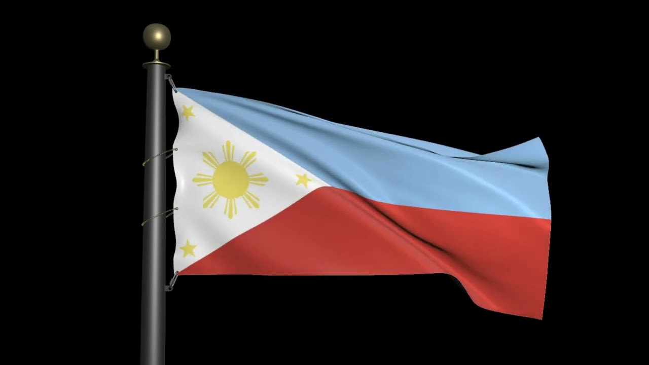 Flag of the Philippines (1985) (black screen) - YouTube