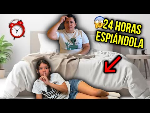 24 HORAS ESPIANDO A MI MAMÁ Y ESTO ME PASÓ😱| Regina MH