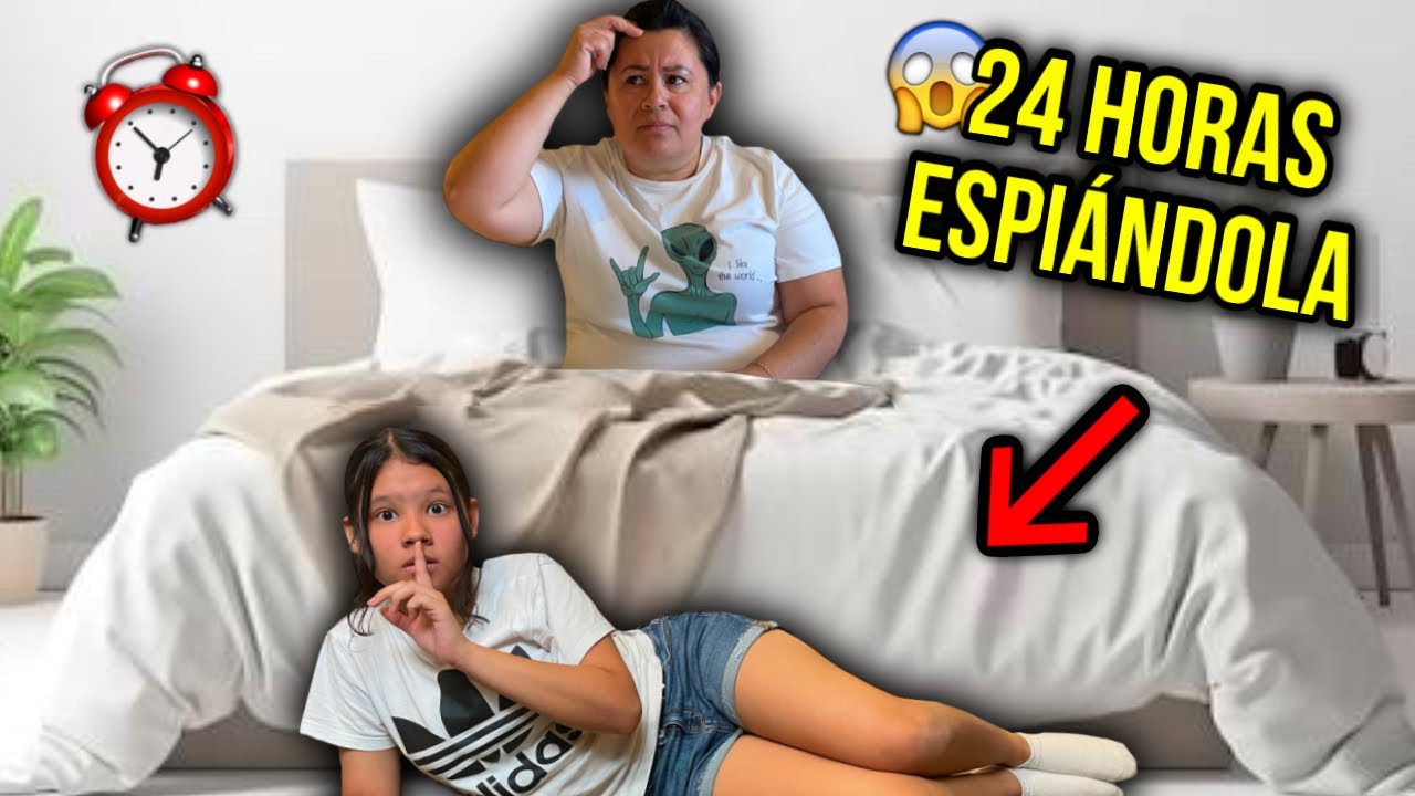 24 HORAS ESPIANDO A MI MAMÁ Y ESTO ME PASÓ😱| Regina MH - YouTube
