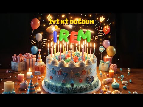 İyi Ki Doğdun İREM🌟 Mutlu Yıllar Doğum Günün Kutlu Olsun