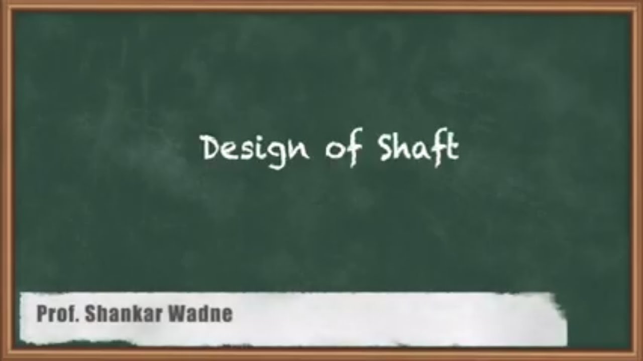 Simplified the Concept Design of Shaft | Design of shafts, keys and ...