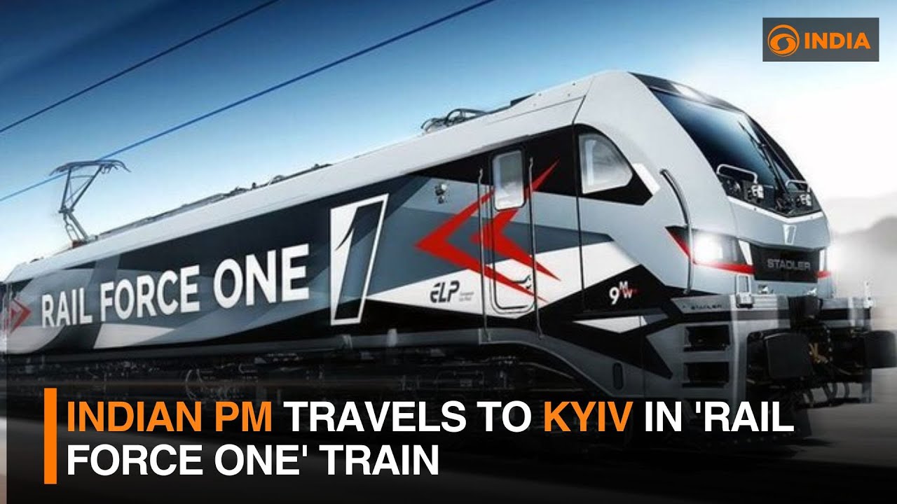 Indian PM travels to Kyiv in 'Rail Force One' train | DD India - YouTube