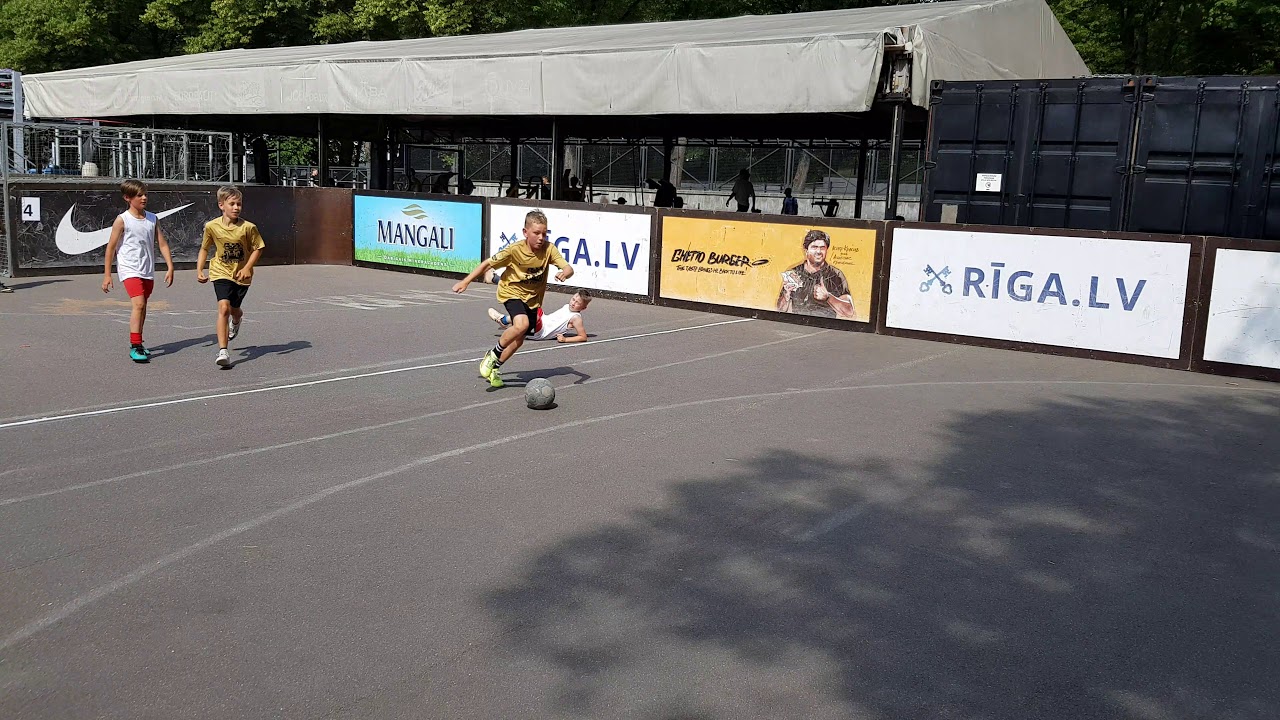 Ghetto Football U11 skill goal from Rainers Krauze from '' Ogres ...