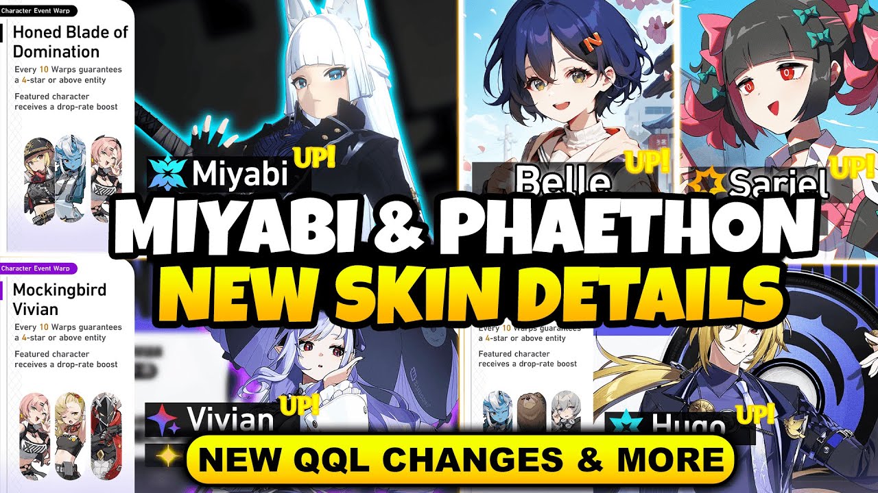 NEW UPDATE! NEW MIYABI & PHAETHON SKIN IN VERSION 2X | NEW QQL CHANGES ...
