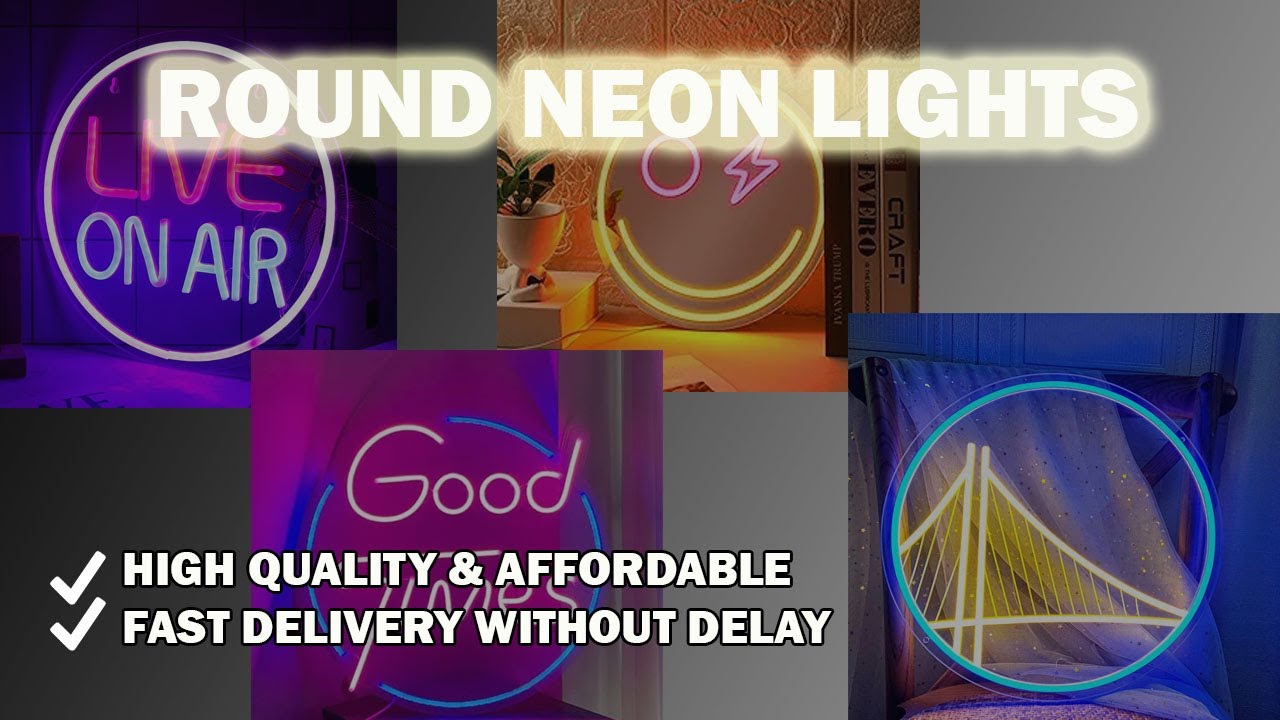 Round Neon Light | Affordable Neon Sign For Your Home Displays | Buy ...