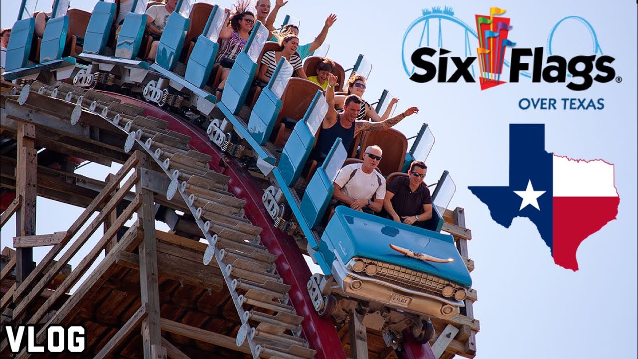 I got stuck in Dallas… so I went to Six Flags Over Texas | VLOG [8/20 ...