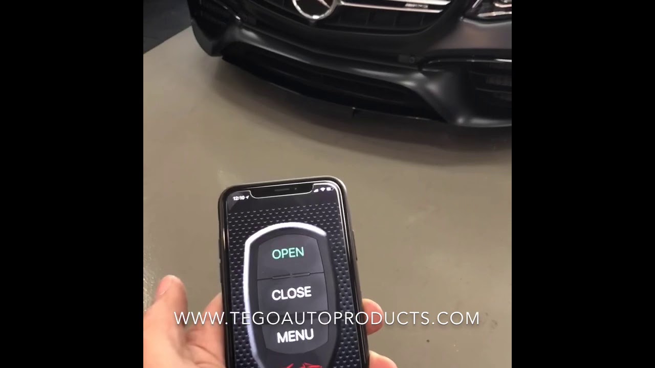 License Plate Retractor Mercedes E63S - YouTube