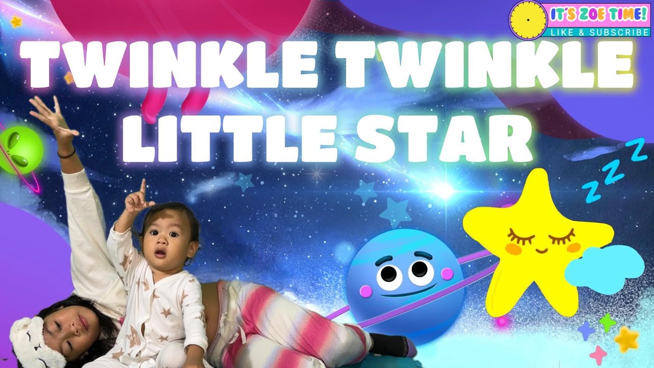 TWINKLE TWINKLE LITTLE STAR Lullaby Song with Lyrics 🎵 Nursery Rhymes ...
