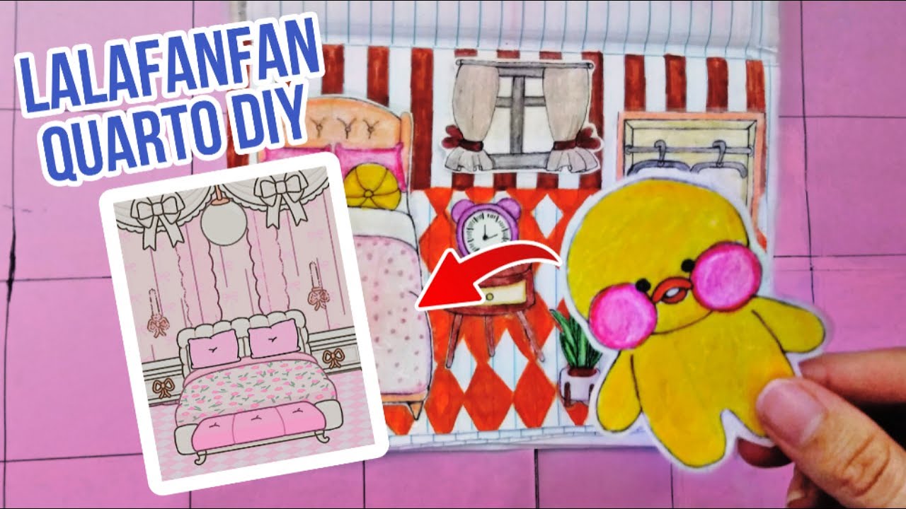 LALAFANFAN DUCK QUARTO / Paper duck room DIY #paperdiy - YouTube