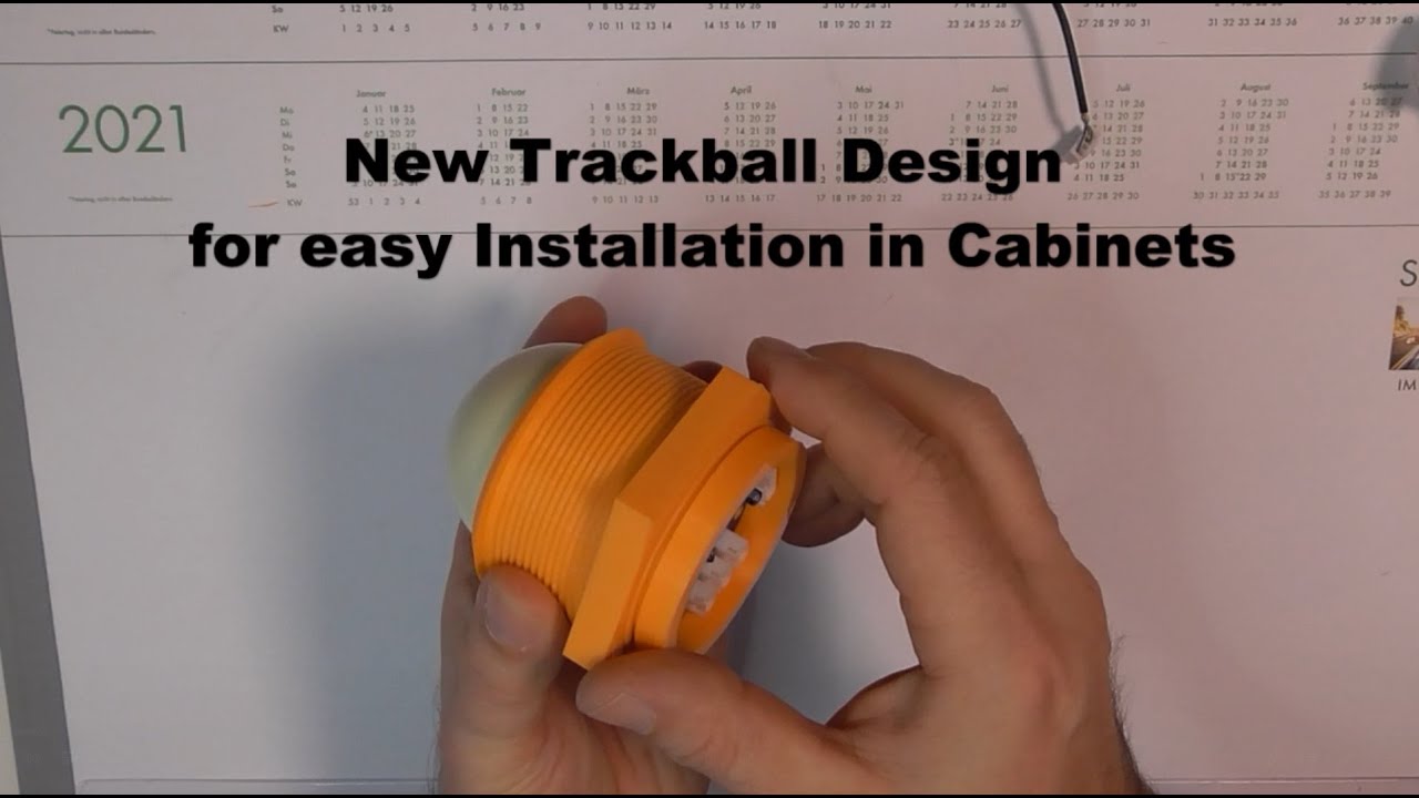 Arcade Trackball for small Cabinets - YouTube