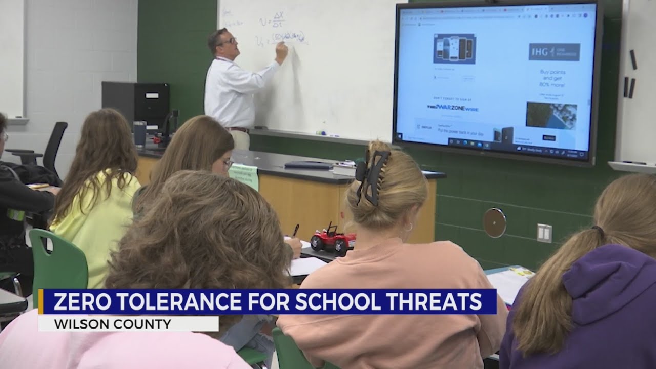 Zero tolerance for school threats - YouTube