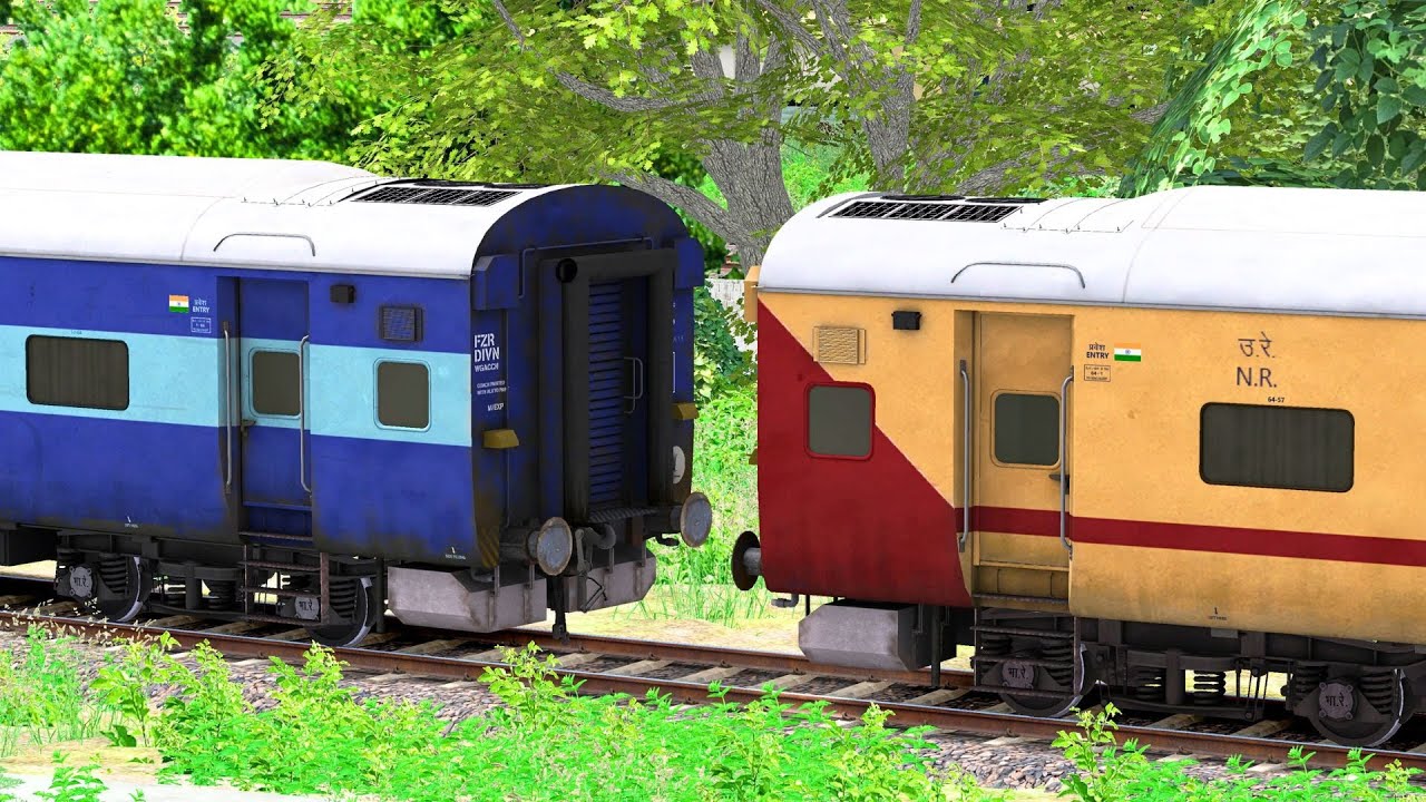 ICF BLUE AC COUPLING ICF UTKRISHT AC | BUMPY RAILROAD | TRAIN GAME ...