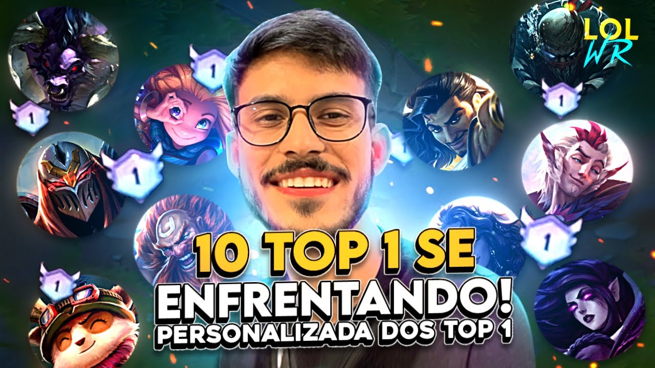 10 TOP 1 SE ENFRENTAM! PERSONALIZADA DOS TOP 1 | LoL Wild Rift - YouTube