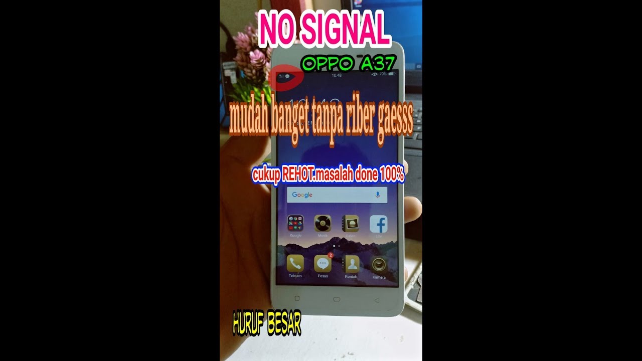 BEGITU MUDAH mengatasi oppo a37 no signal DONE 100% - YouTube