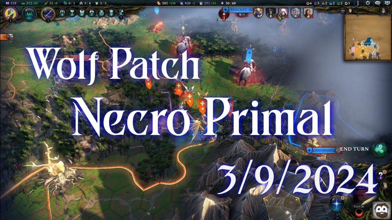 AoW4 MP Primal Fury - Necro Primal Finale? - YouTube