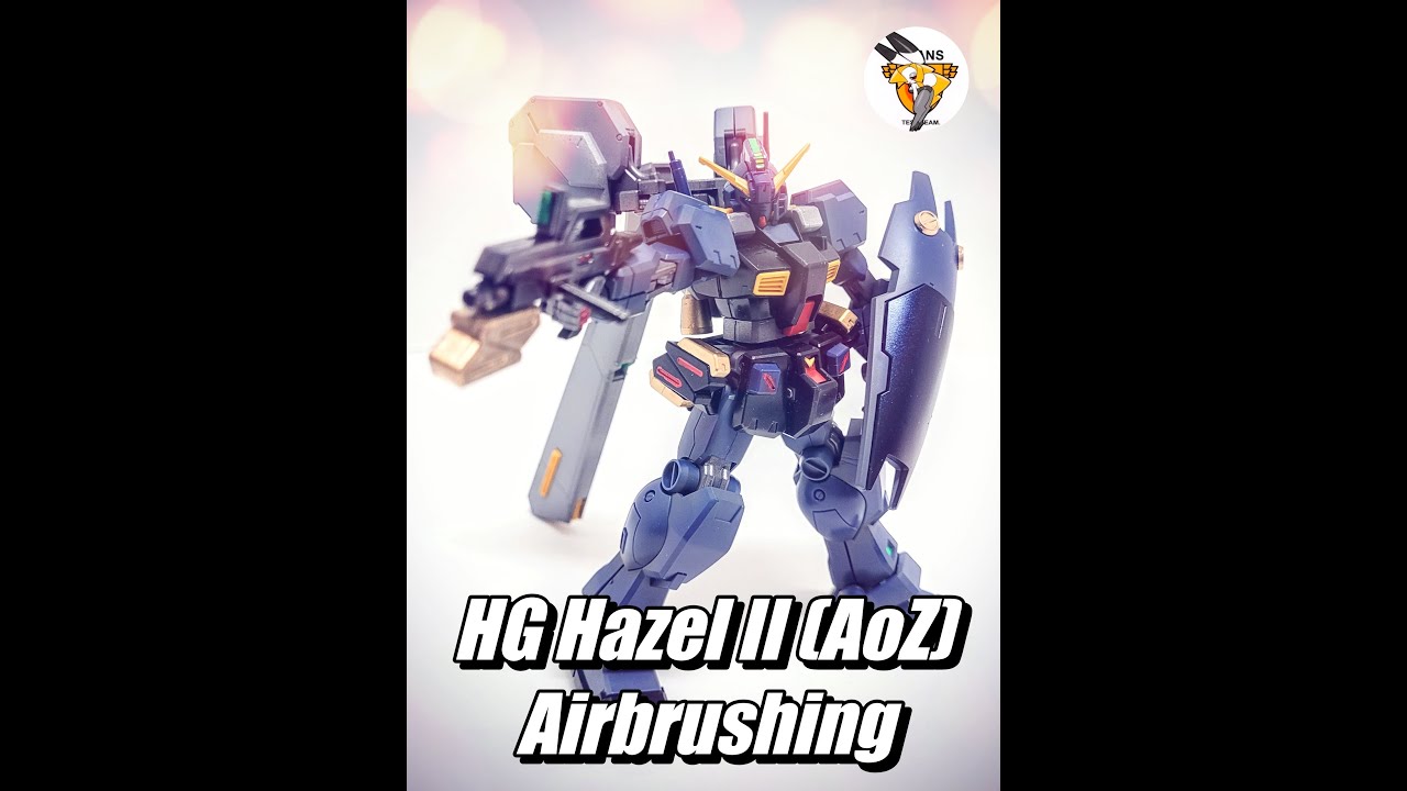 Gundam HG Hazel II (Advance of Zeta) Air Brushing Process - YouTube