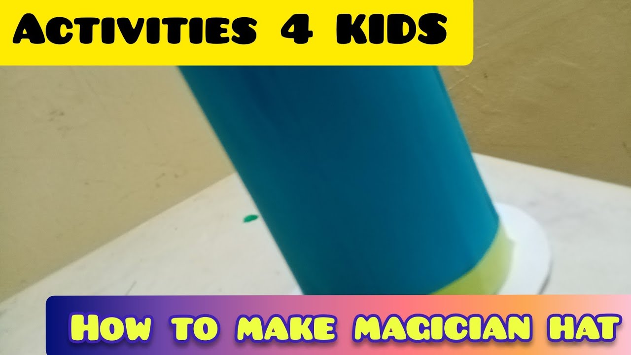 ACTIVITIES 4 KIDS | How to make magician hat with an empty tin - YouTube