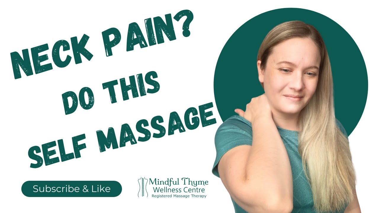 Neck Pain? Try this self massage | Neck Massage for Neck and Upper Back ...