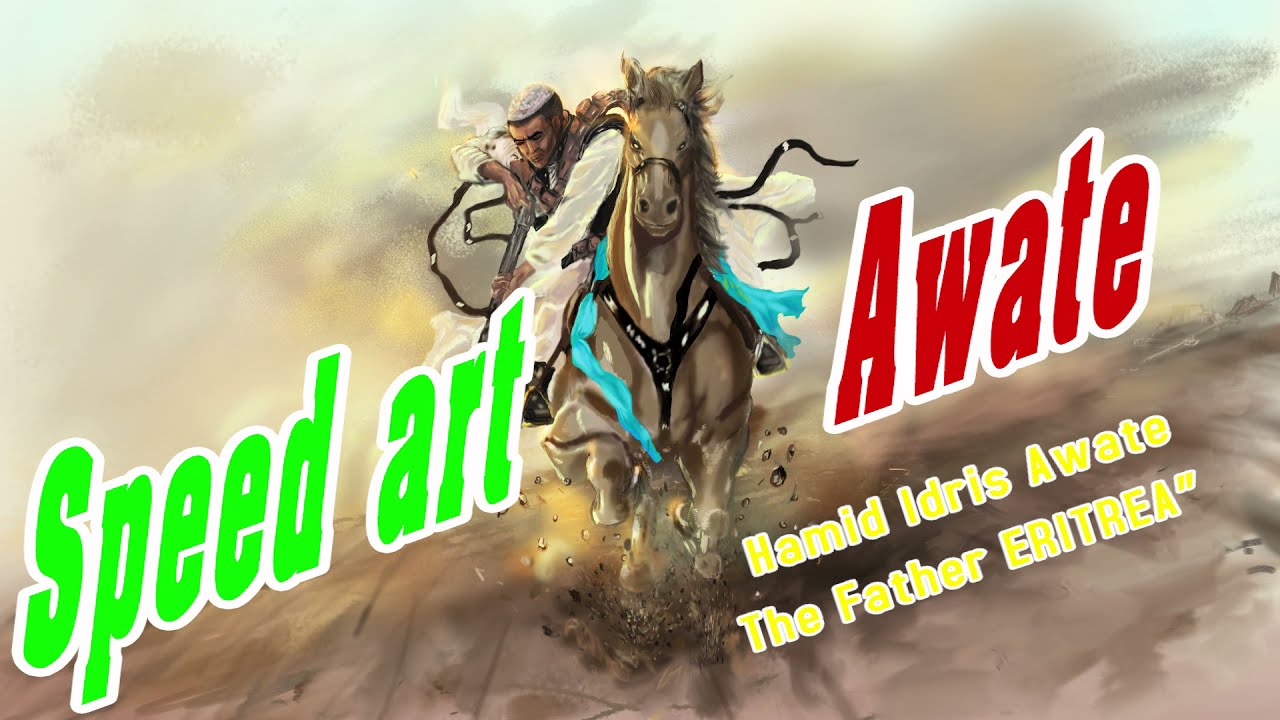 Speed art Hamid Idris Awate The father of Eritrea painting by Hager ...