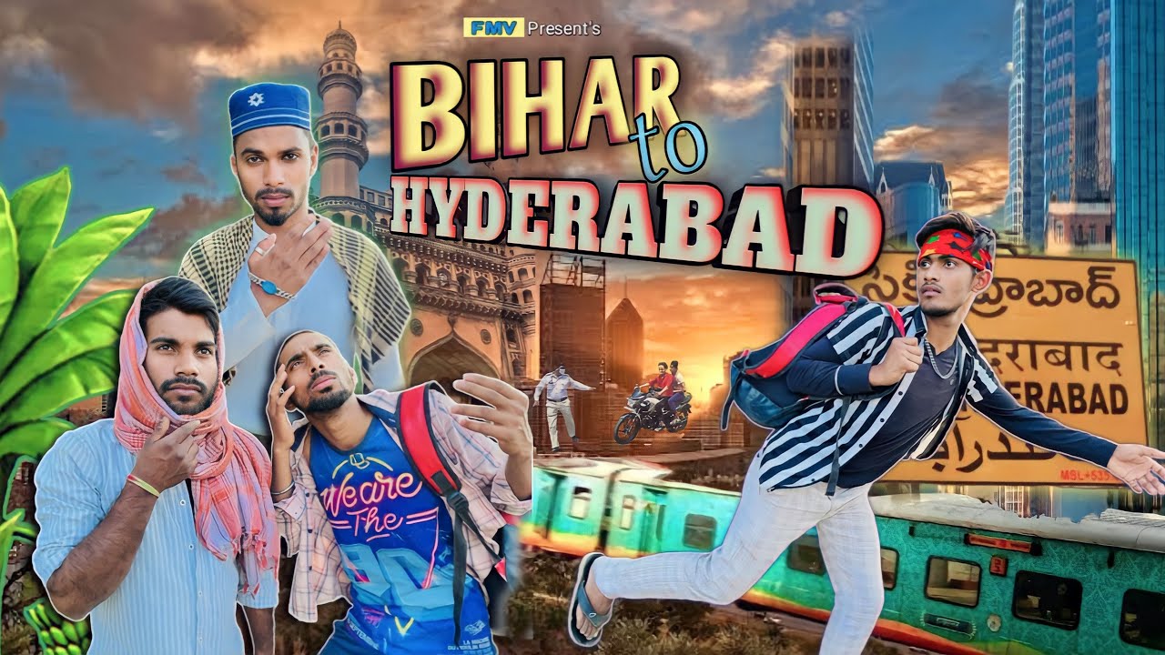 Bihar to Hyderabad | Comedy video | 2023 comedy - YouTube