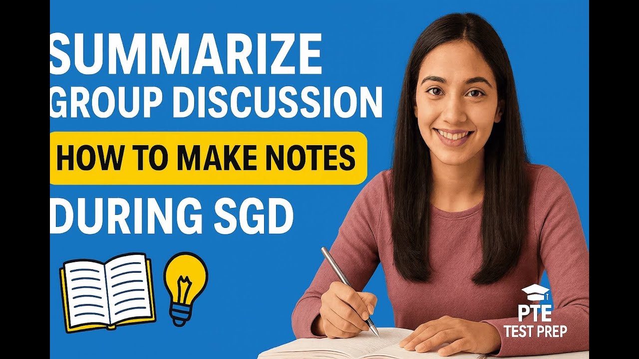🔥 PTE Summarize Group Discussion | 90 Score Template + Real Practice ...