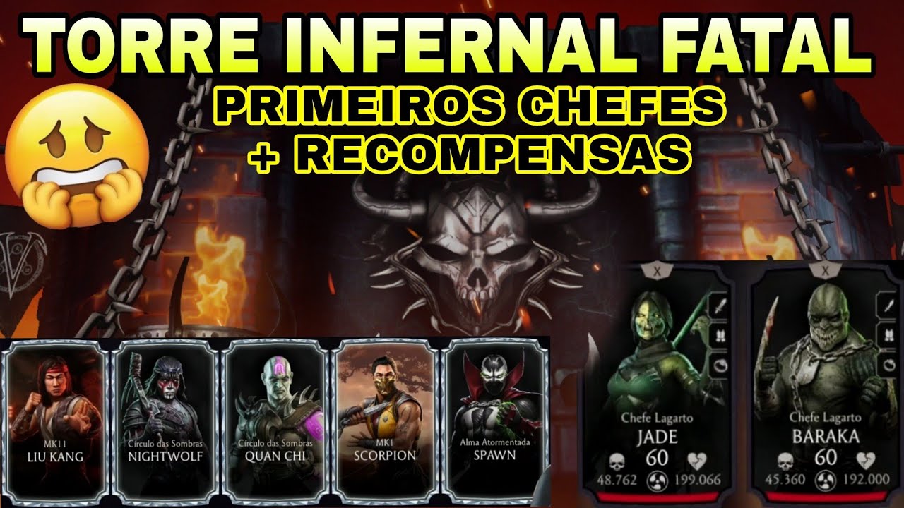 CHEGOU a Torre Infernal Fatal - Vencendo os Primeiros Chefes 20 + 40 + Recompensas no Mortal ...