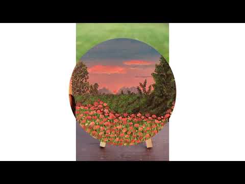 6 best landscape paintings ideas #shorts #paintingwitharoojtahir