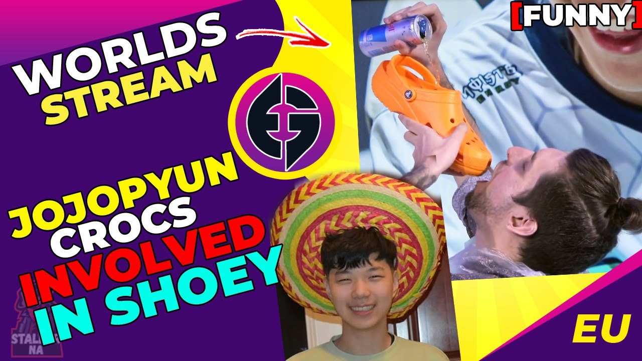 EG Jojopyun Crocs Involved in Shoey with Worlds Casters 👀 - YouTube