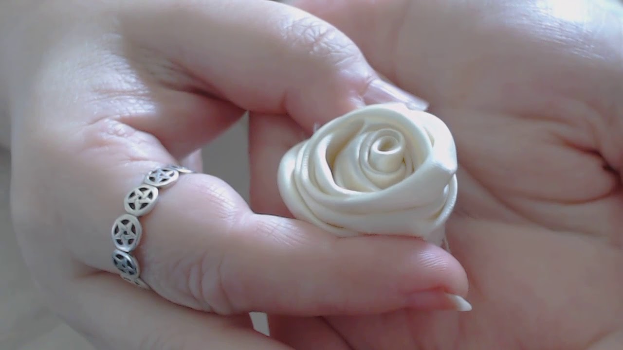 How To Create Vintage Rolled Roses Tutorial - YouTube