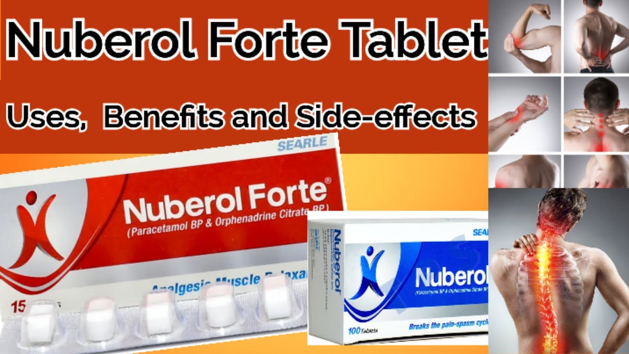 Nuberol Forte Tablet Uses, Benefits and Side-effects | ہر قسم کے درد کی ...