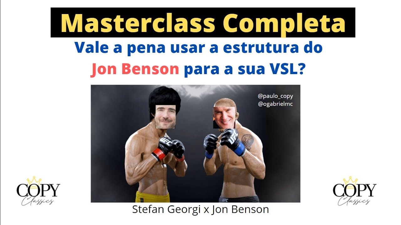 [MASTERCLASS COMPLETA] JON BENSON x RMBC Method - Descubra Qual é a ...