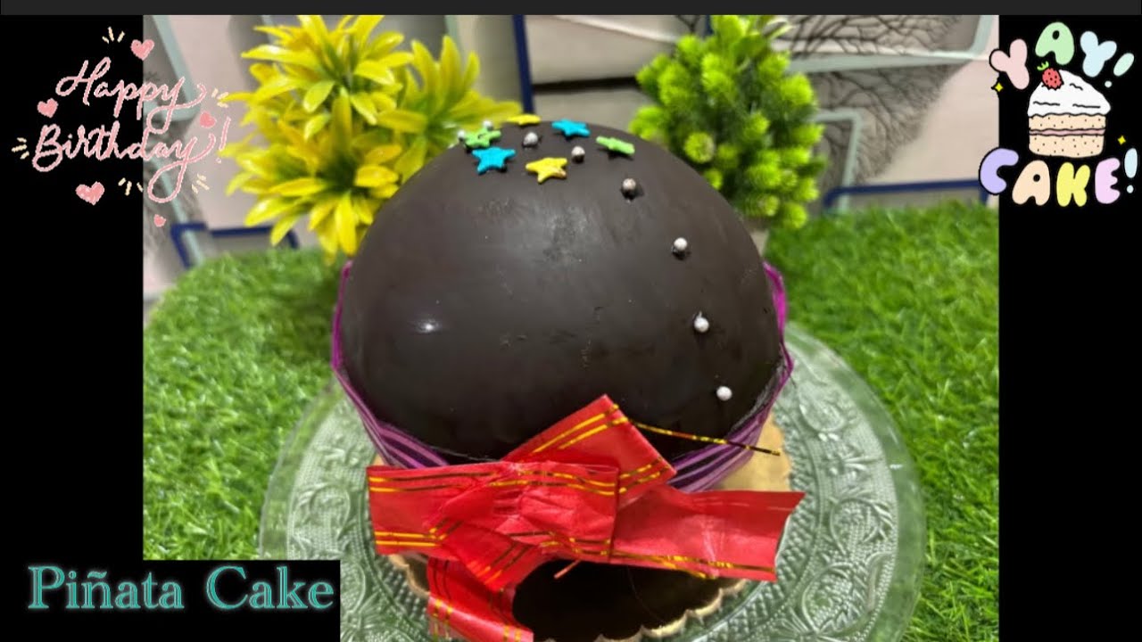 Pinata Cake Recipe ️| How to Make Pinata Cake At Home | Chocolate Cake ...