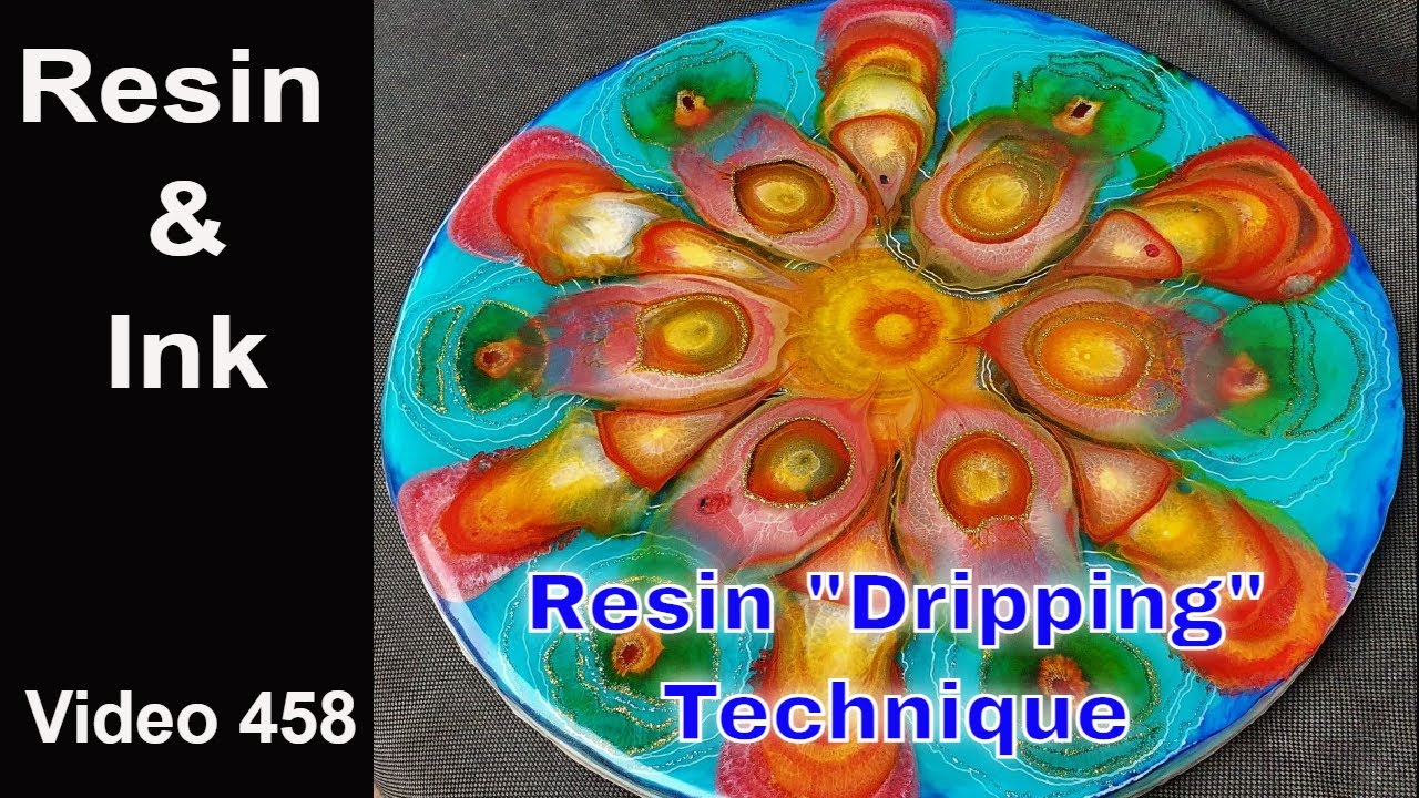 Resin Art "Dripping" Technique on 3 Layers - YouTube