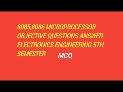 8085,8086 microprocessor important objective questions answer ,5th ...