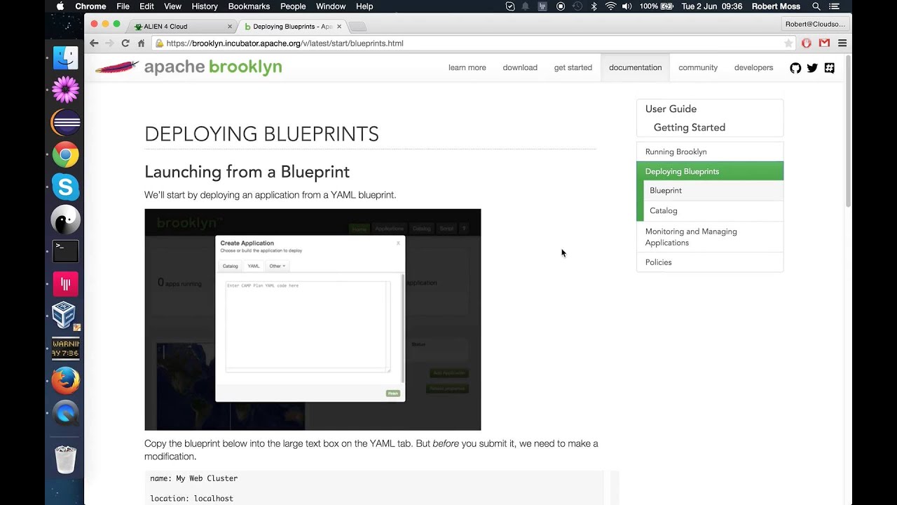 Alien4Cloud - Apache Brooklyn integration prototype - YouTube