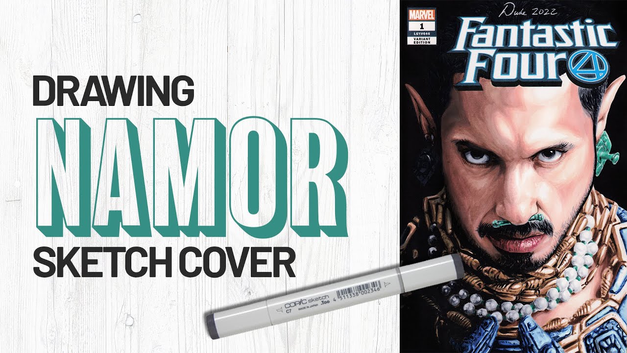 Drawing Namor - YouTube