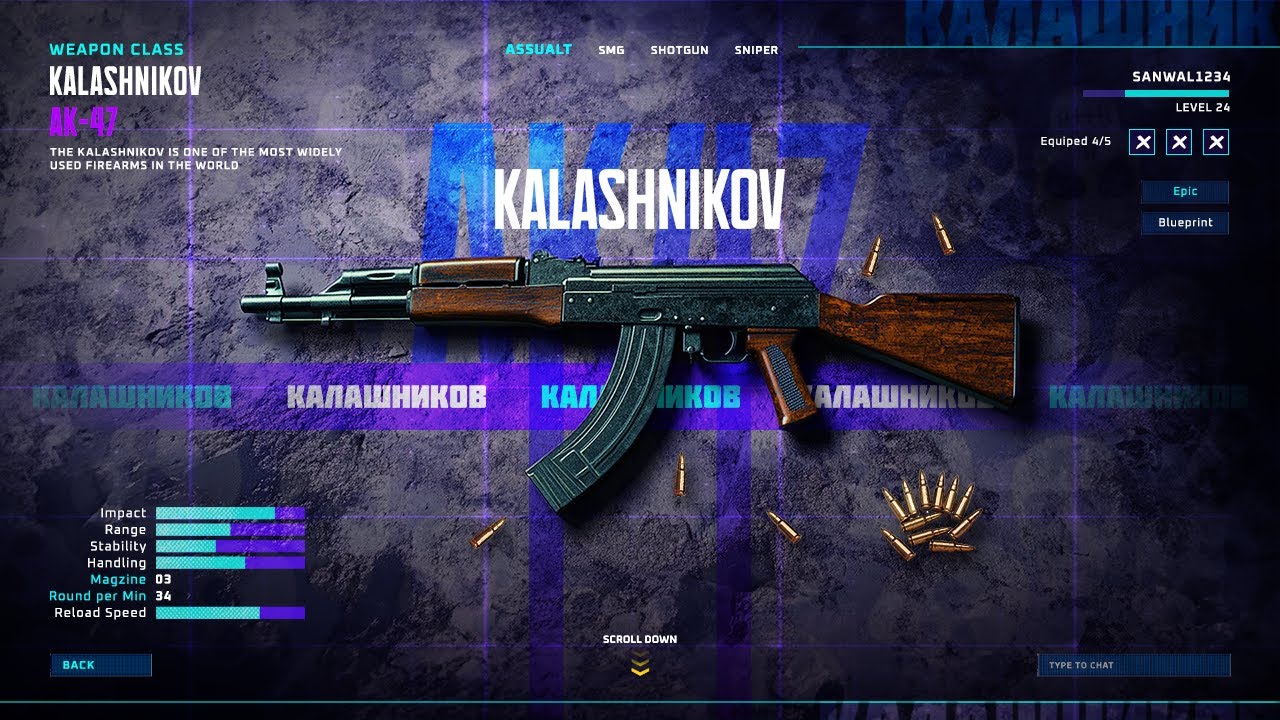 AK-47 - Weapon Select UI - Калашников - YouTube