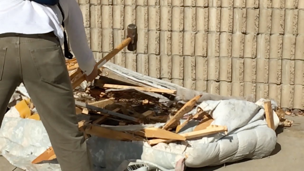 Smashing a Couch with a Sledgehammer! - YouTube