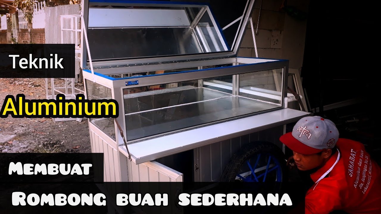 Membuat Rombong buah sederhana, Rapih. - YouTube